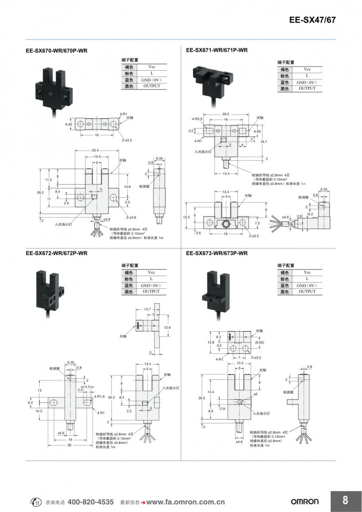 EE-SX670 datasheet page 8