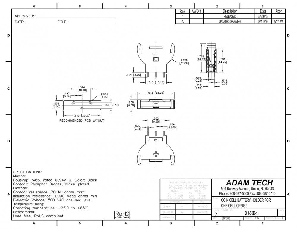 BH-50B-1 technical drawing