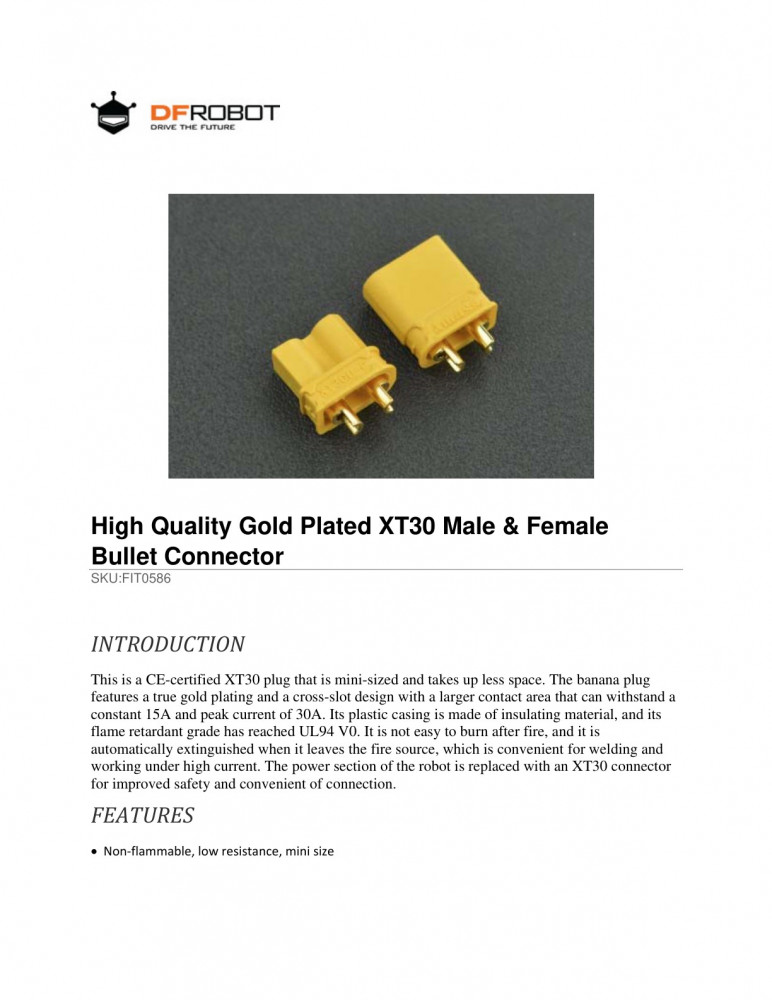 FIT0586 product document image, page 1