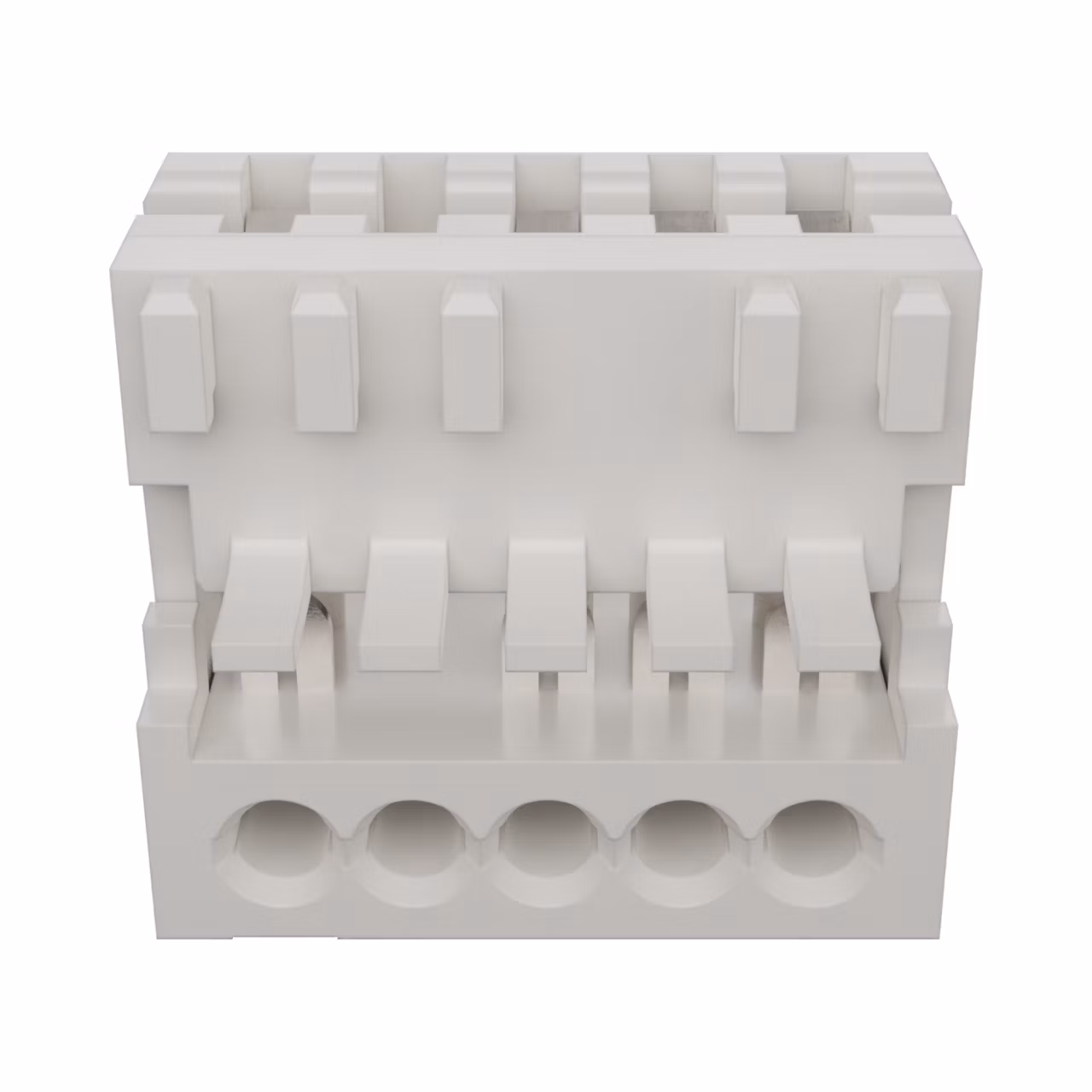 Appli-Mate RAST 2.5 IDT Housing, 2.50mm Pitch, Direct/Indirect, Female, 5 Circuits, Position Key D Removed, Voided Circuit 2 for sale