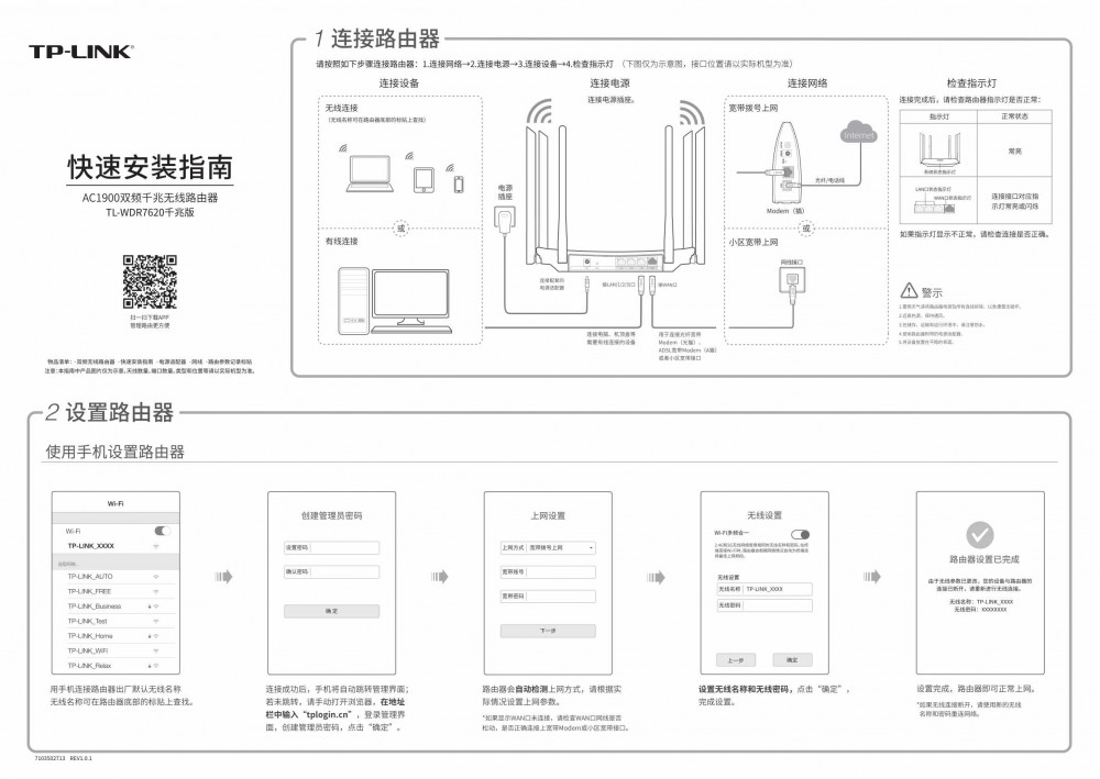 TL-WDR7620-1 technical document page 1
