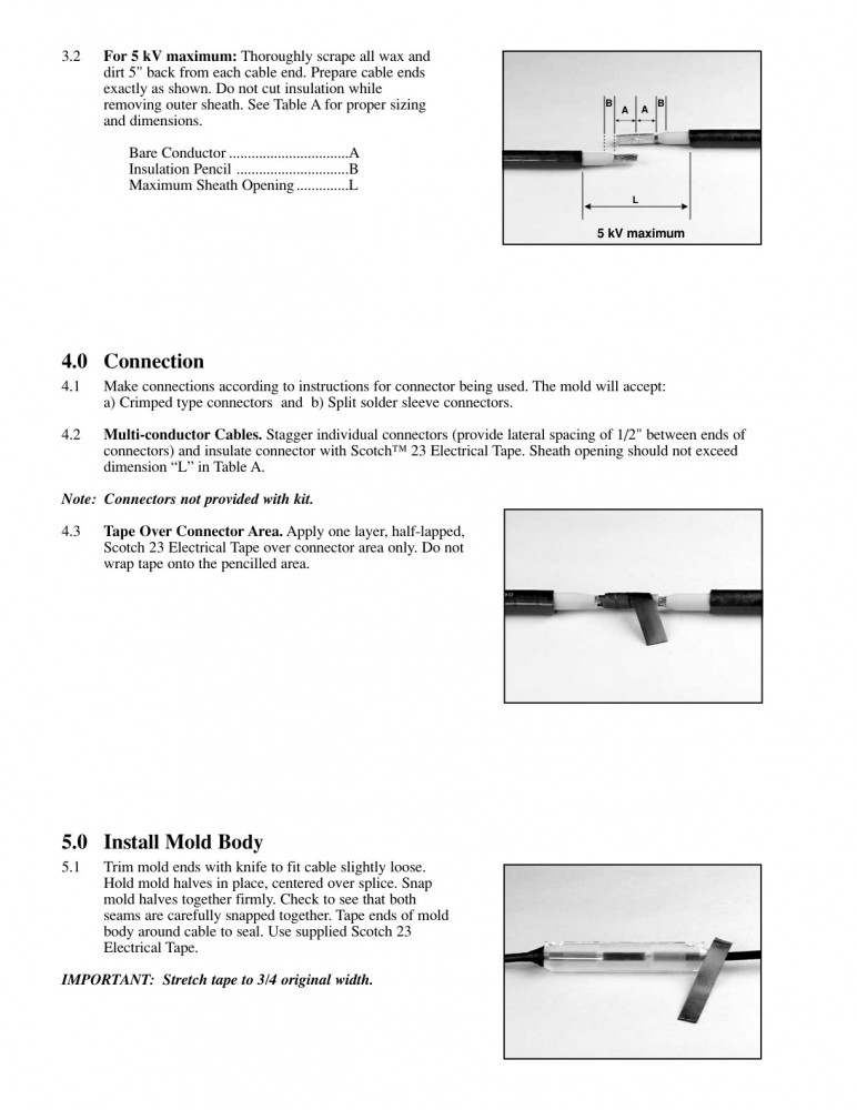 82-A series splice kit instructions, page 2