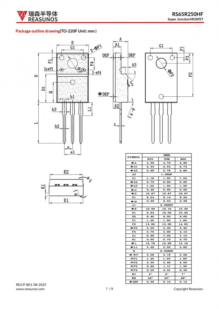 RS65R250HF datasheet page 7