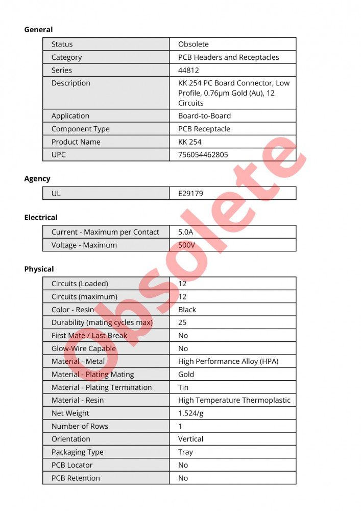 MOLEX 448120050 technical document preview, page 2