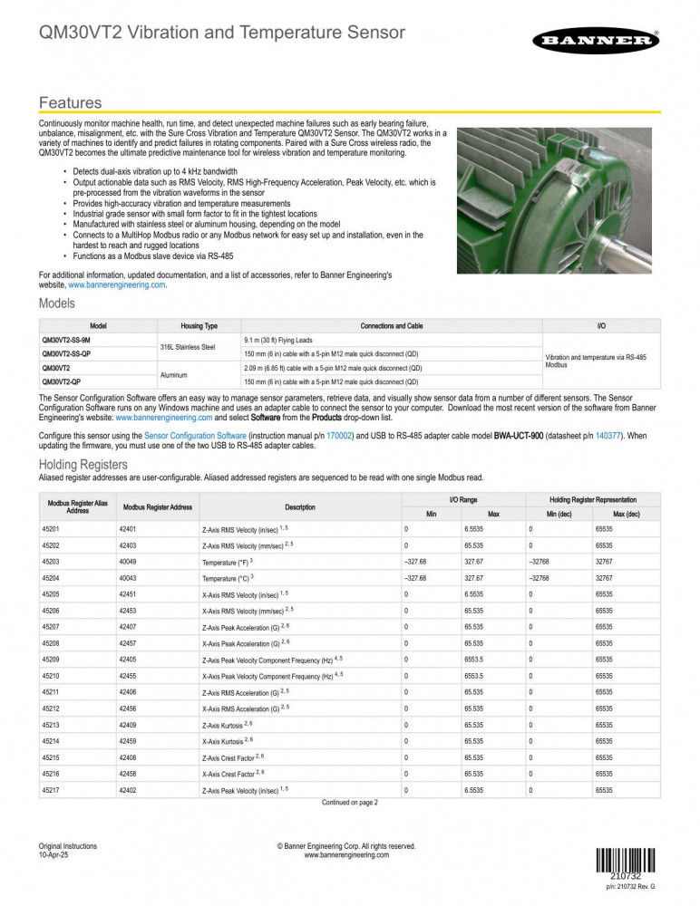 QM30VT2 document page 1