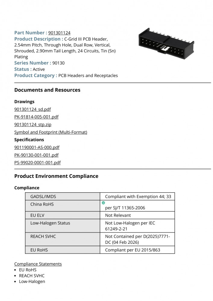901301124 technical document image, page 1