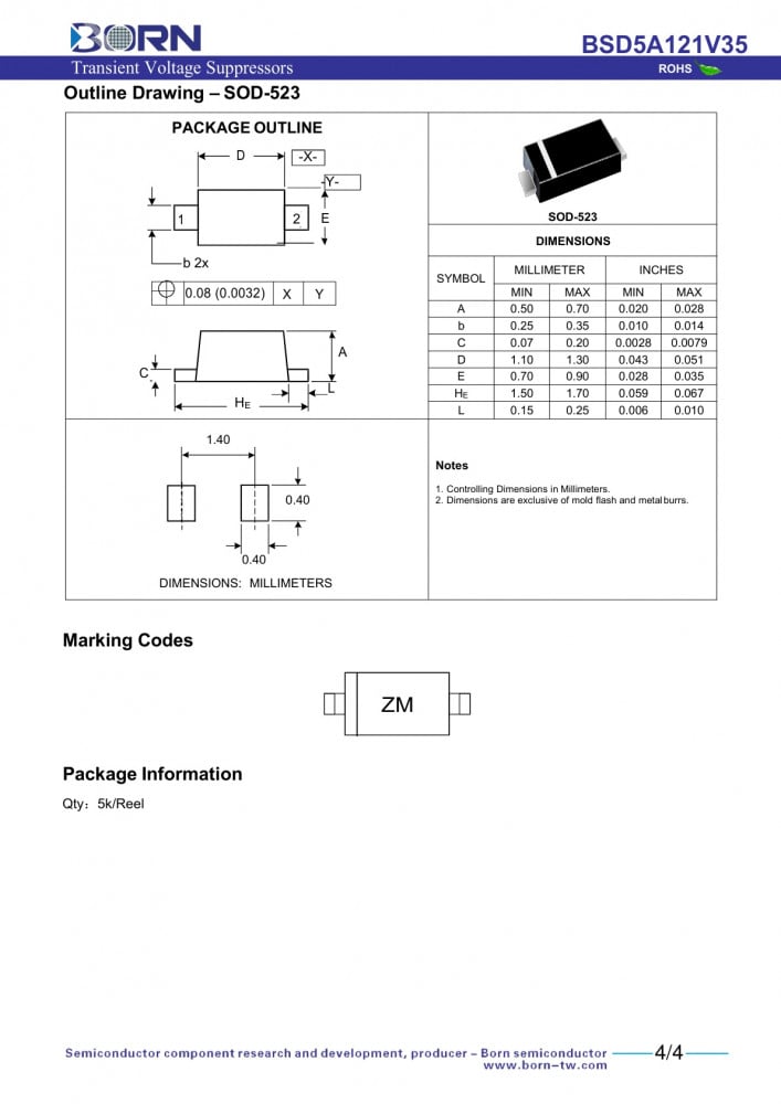 BSD5A121V35 datasheet page 4