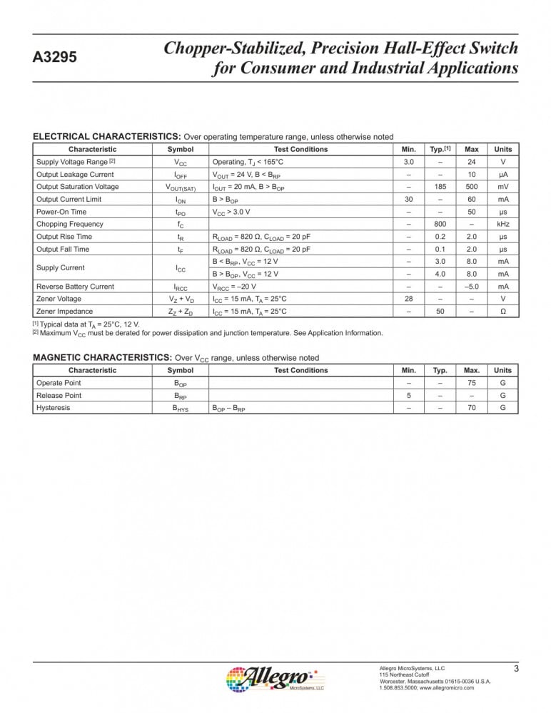 A3295 datasheet page 3