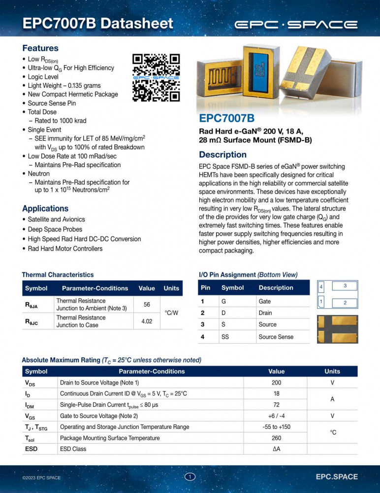 EPC7007BC datasheet page 1