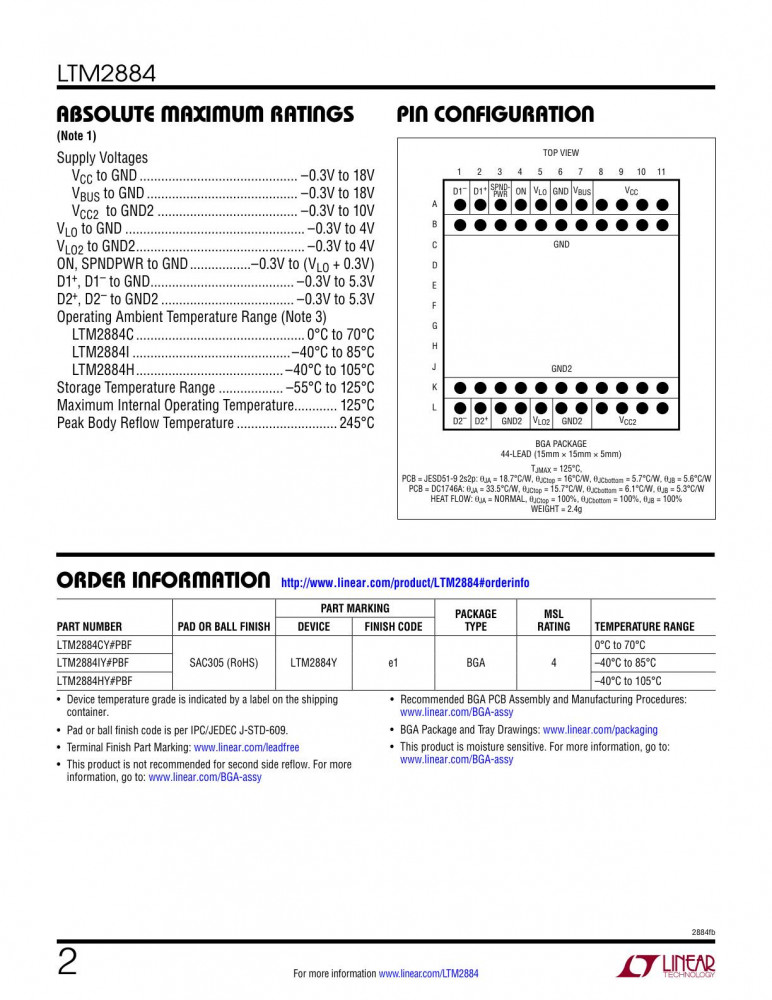 LTP2884 technical document page 2
