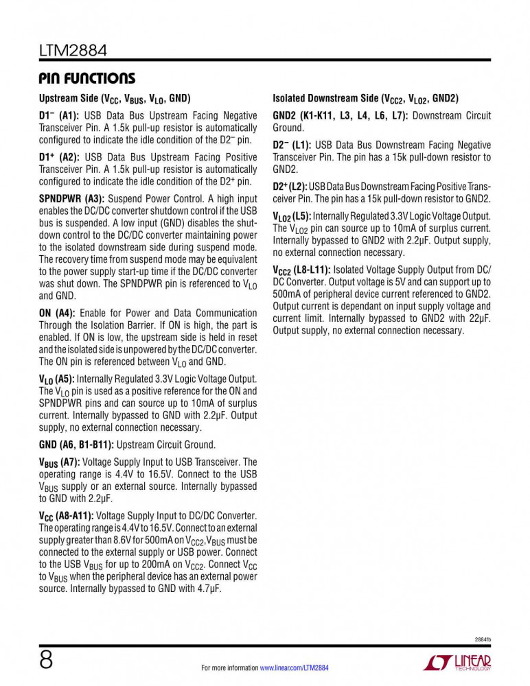 LTP2884 technical document page 8