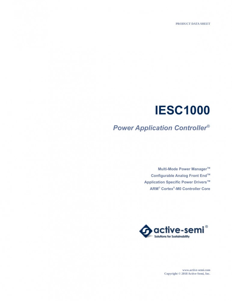 IESC1000 datasheet page 1