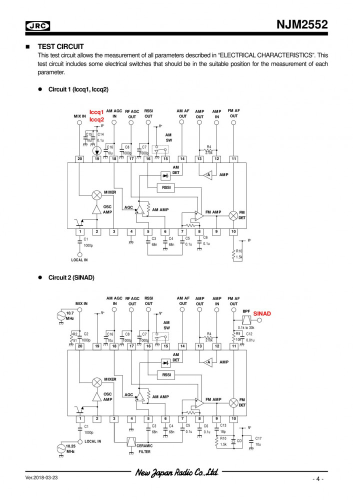 NJM2552 datasheet page 4