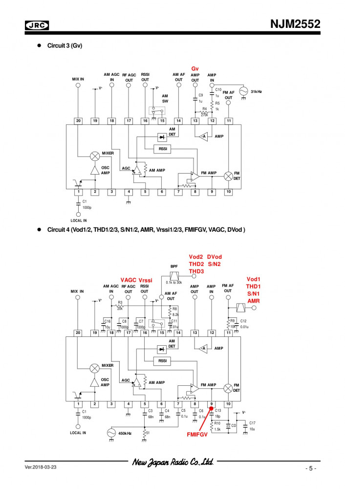 NJM2552 datasheet page 5