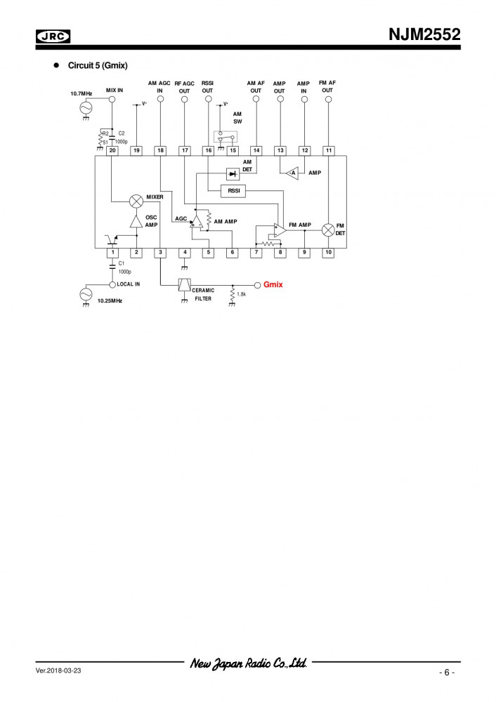 NJM2552 datasheet page 6
