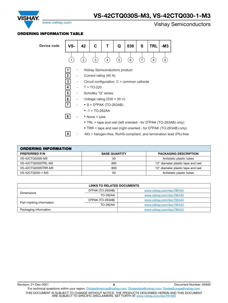 VS-42CTQ030 datasheet page 5
