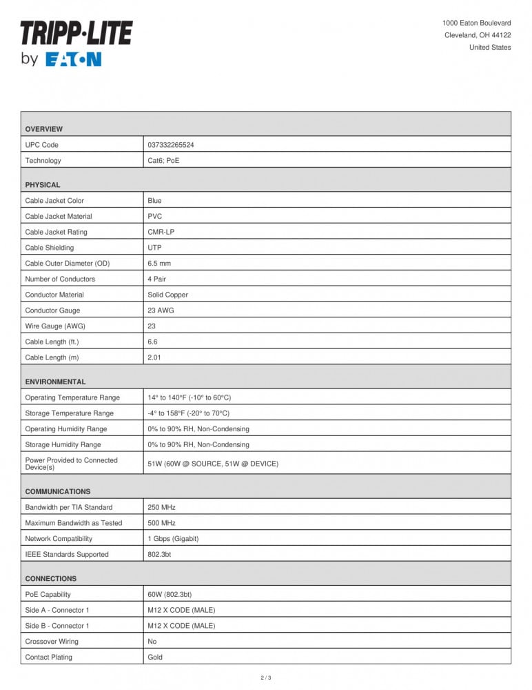 NM12-601-02M-BL technical document page 2