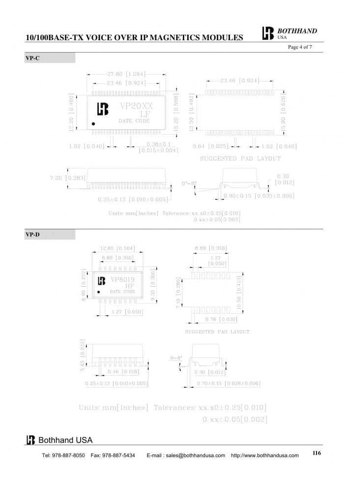 VP8019HF technical document page 4