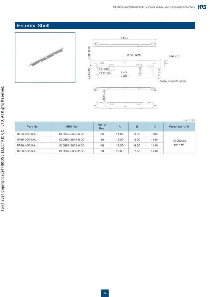 HRS DF56 datasheet page 9