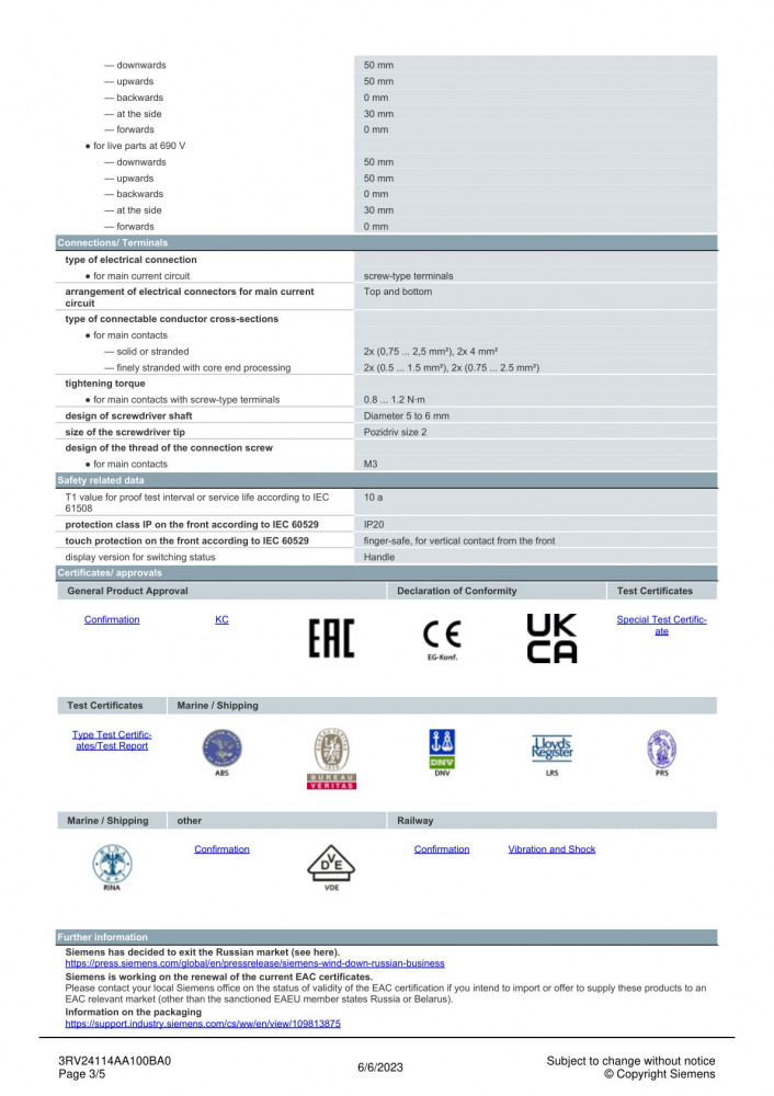 3RV24114AA100BA0 technical document page 3