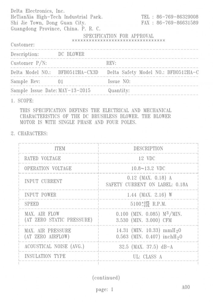 BFB0512HA-CX3D specification page 3