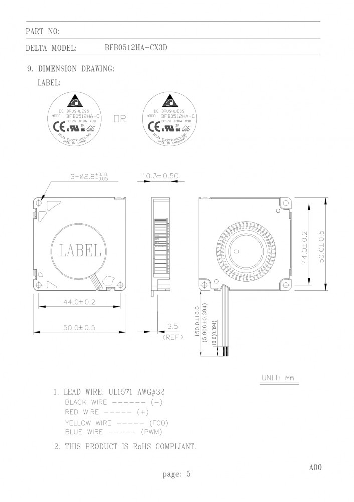 BFB0512HA-CX3D specification page 7