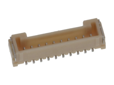 Micro-Lock 1.25mm Pitch Single-Row Right-Angle Header, Beige, 16 Circuits