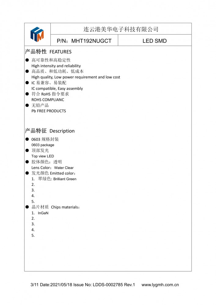MHT192NUGCT datasheet page 3
