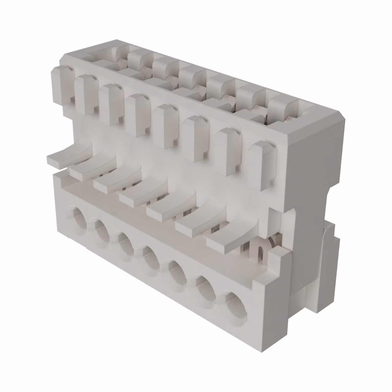 Appli-Mate RAST 2.5 Female Connector, 2.50mm Pitch, 7 Circuits, All Position Keys, Closed Endwalls for sale