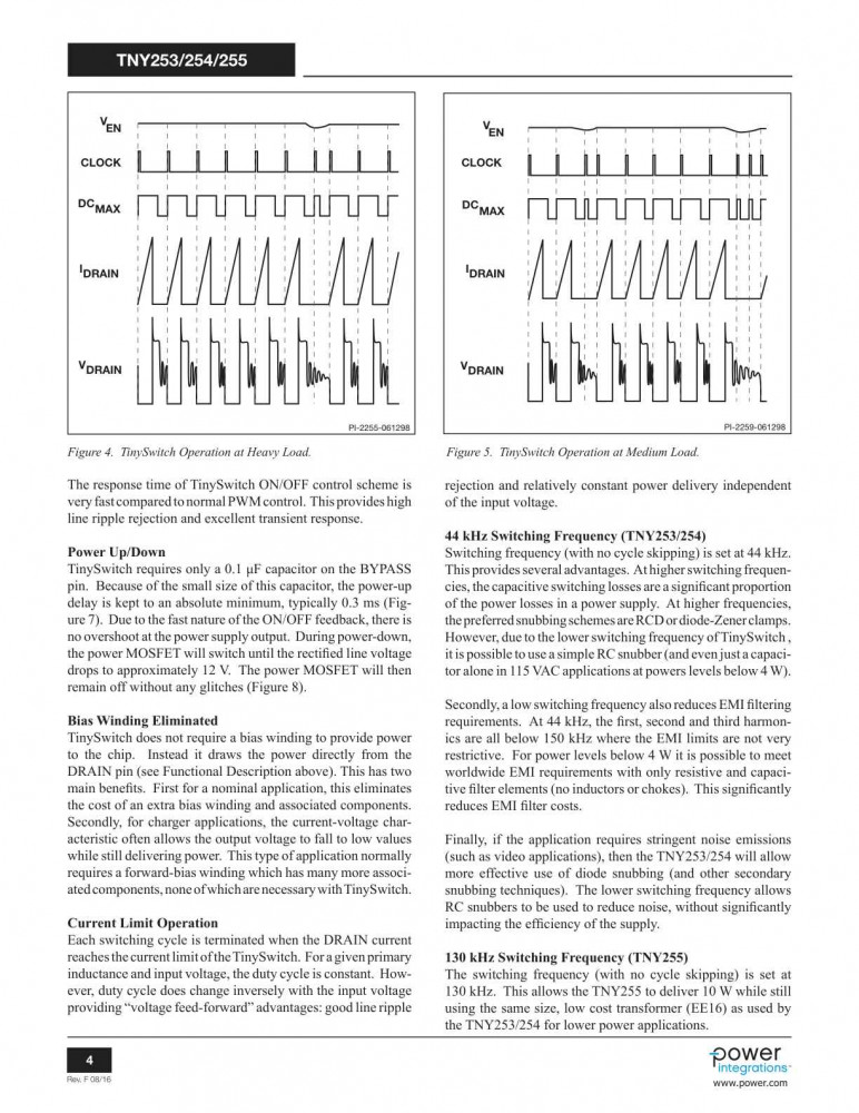 TNY255GN technical document page 4