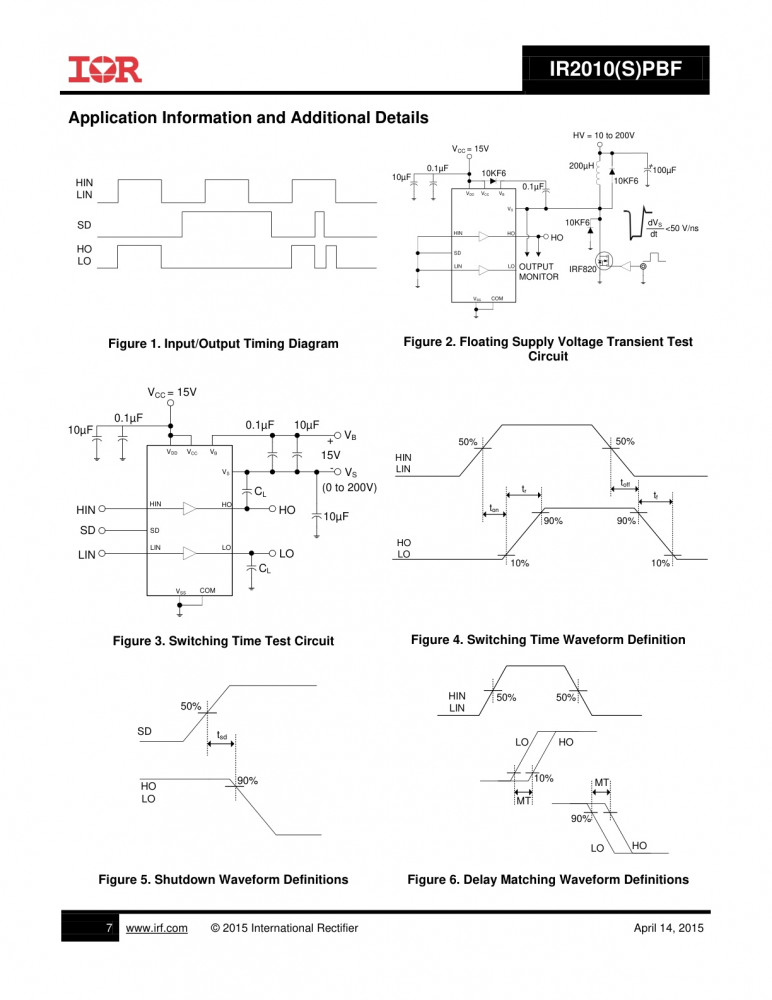 IR2010SPBF technical document page 7
