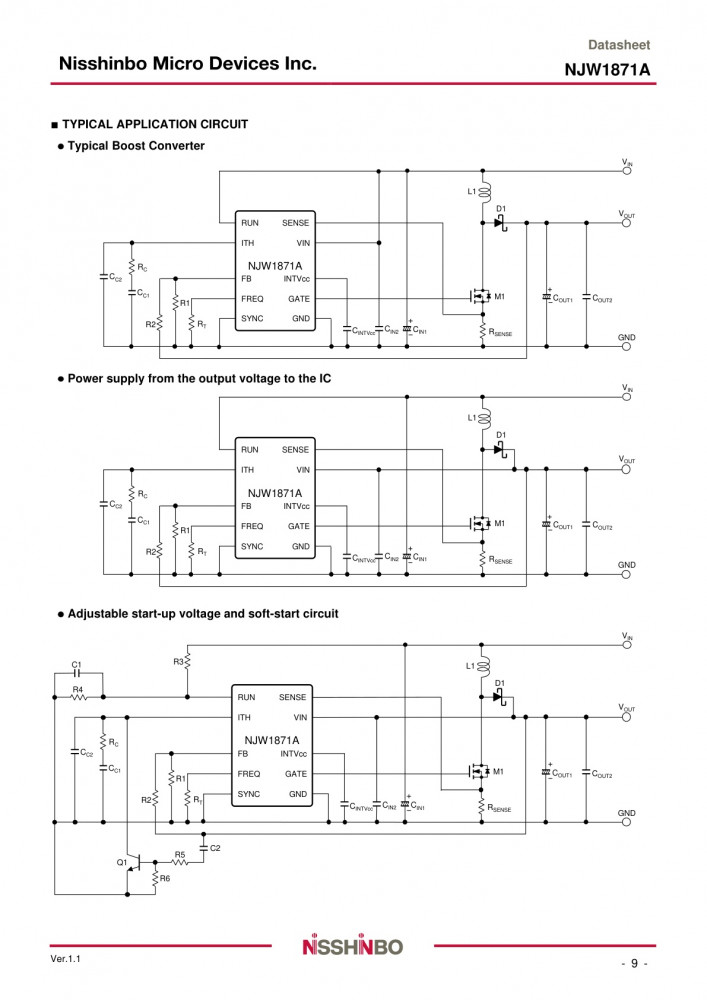 NJW1871A datasheet page 9