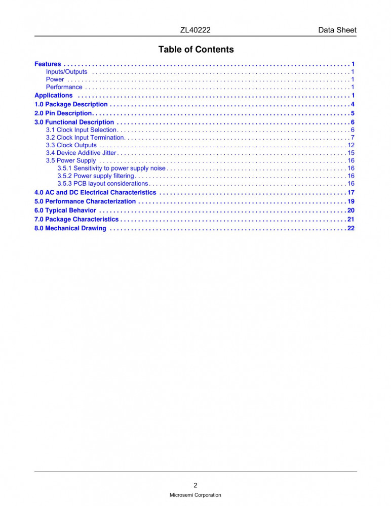 ZL40222 datasheet page 2