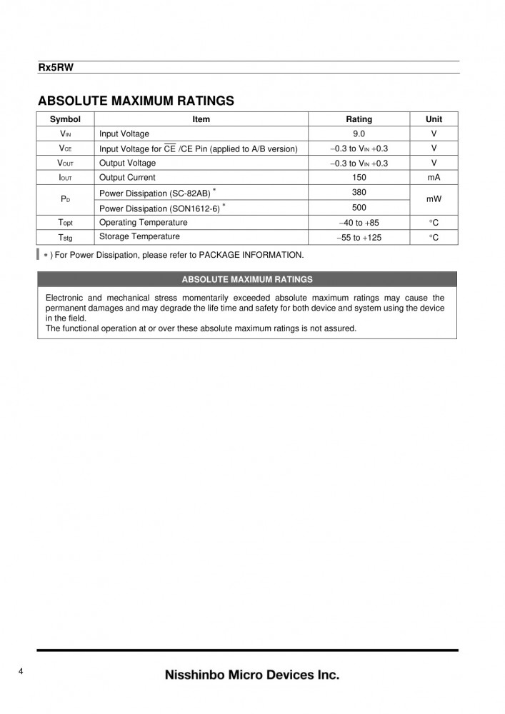 RD5RW datasheet page 4