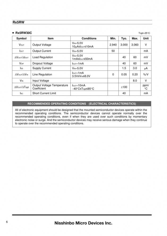 RD5RW datasheet page 6