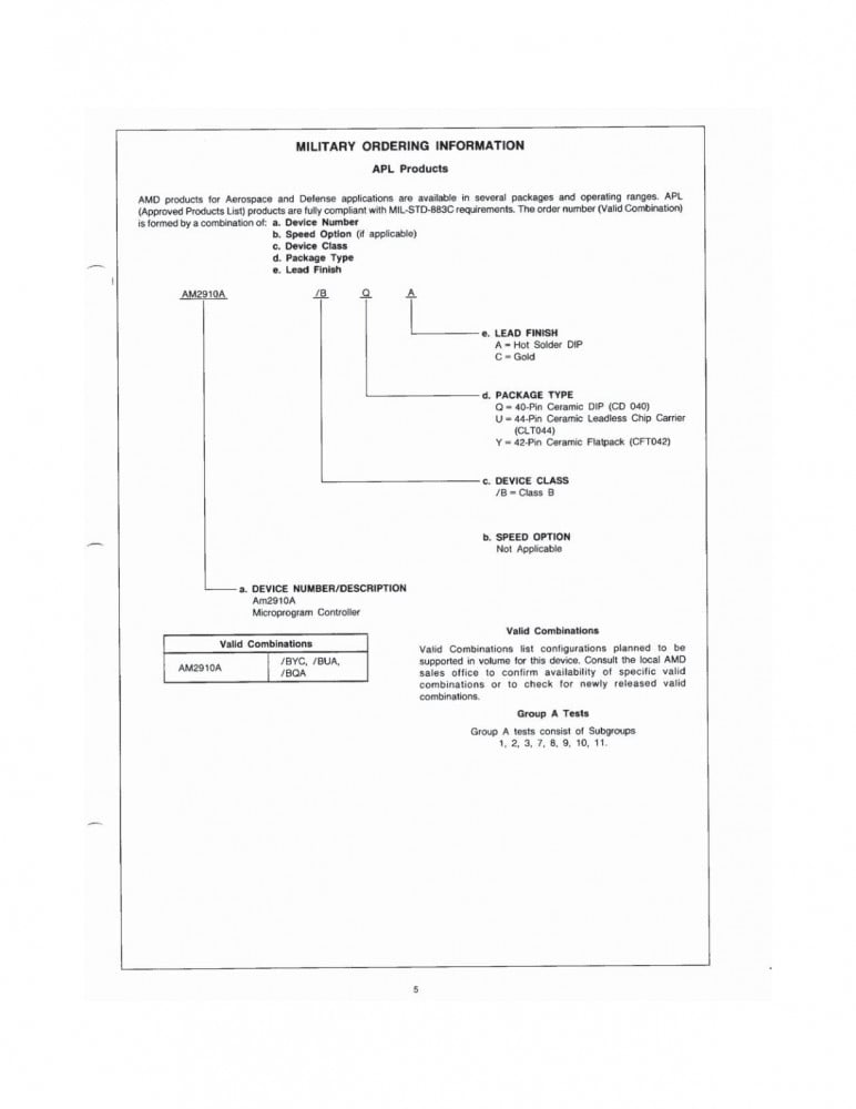 AM2910A datasheet page 6
