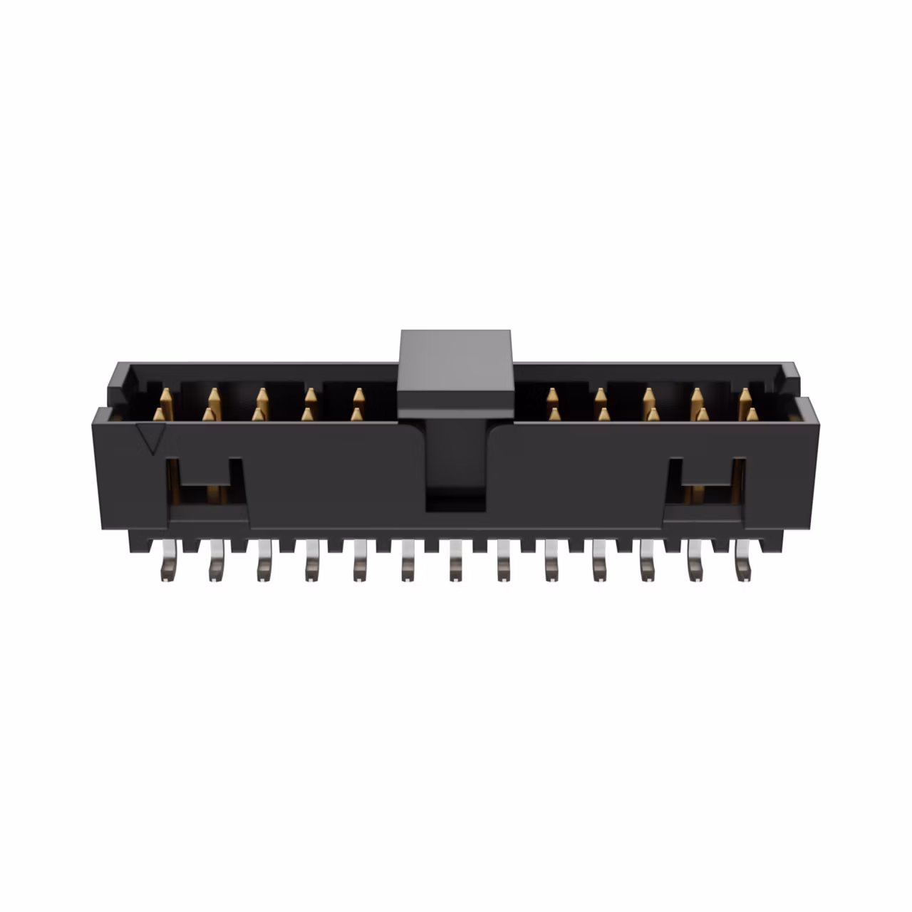 2.00mm Pitch, Milli-Grid PCB Header, Dual Row, Vertical, Surface Mount, Shrouded, 26 Circuits, 0.38µm Gold (Au) Plating, Dual Side Slots, Dual Friction Locks, Center Polarization, with Cap, Tube for sale