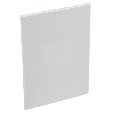Arteor - British standard plate for 13A fused connection unit - 1 gang square plate - Soft Alu matt thermoplastic - Flush-mounted