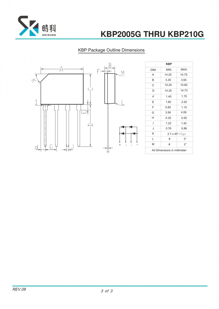 KBP210G datasheet page 3