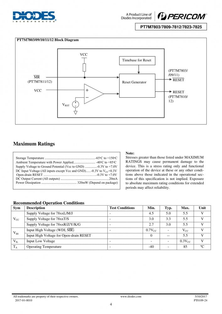 PT7M78xx datasheet page 4