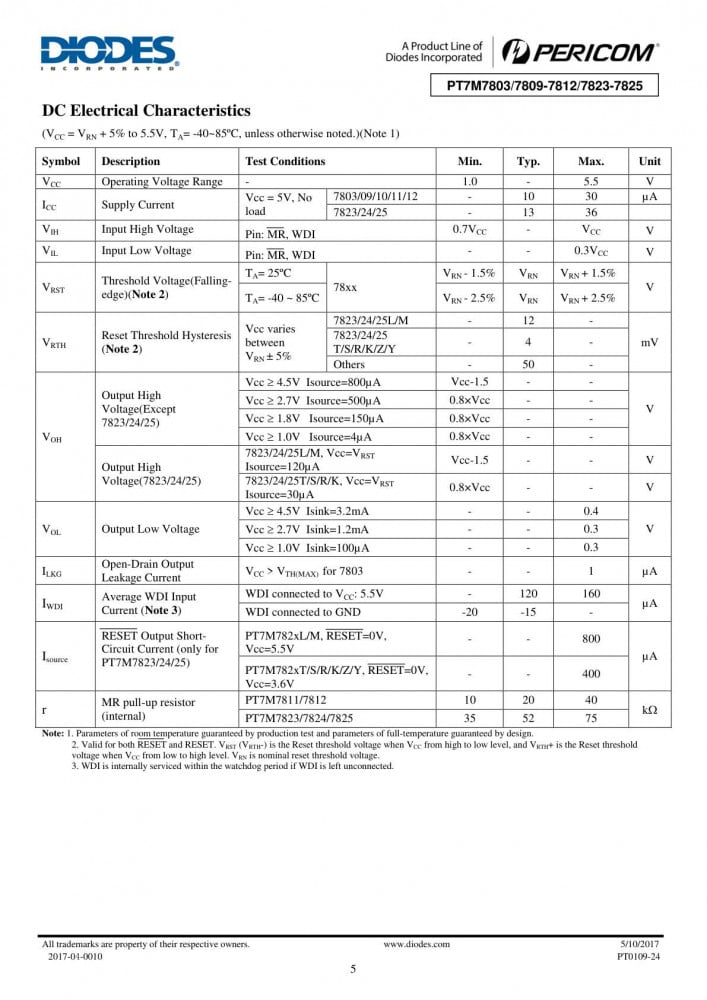 PT7M78xx datasheet page 5