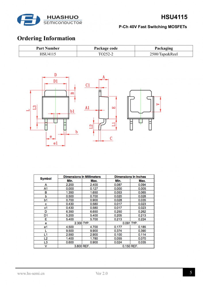 HSU4115 technical document page 5