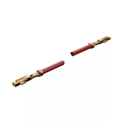 Pre-Crimped Lead iGrid Female-to-iGrid Female, Gold (Au) Plating, 300.00mm Length, 22 AWG, Red for sale