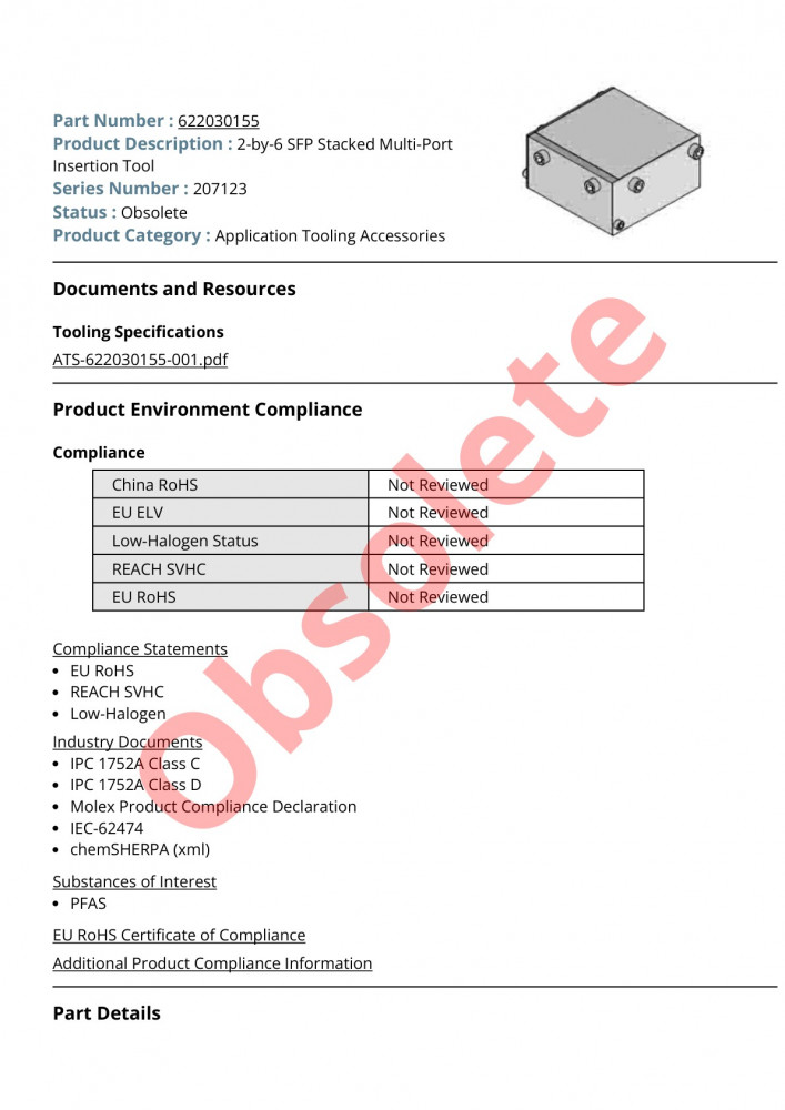 622030155 tooling document preview, page 1