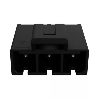 Mega-Fit Right-Angle Header, 5.70mm Pitch, Single Row, 3 Circuits, Matte Tin (Sn) Plating, Glow-Wire Capable, Tape and Reel, Black for sale