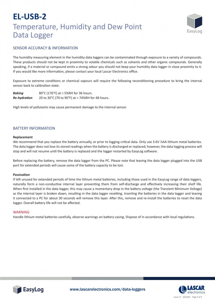 EL-USB-2 datasheet page 4