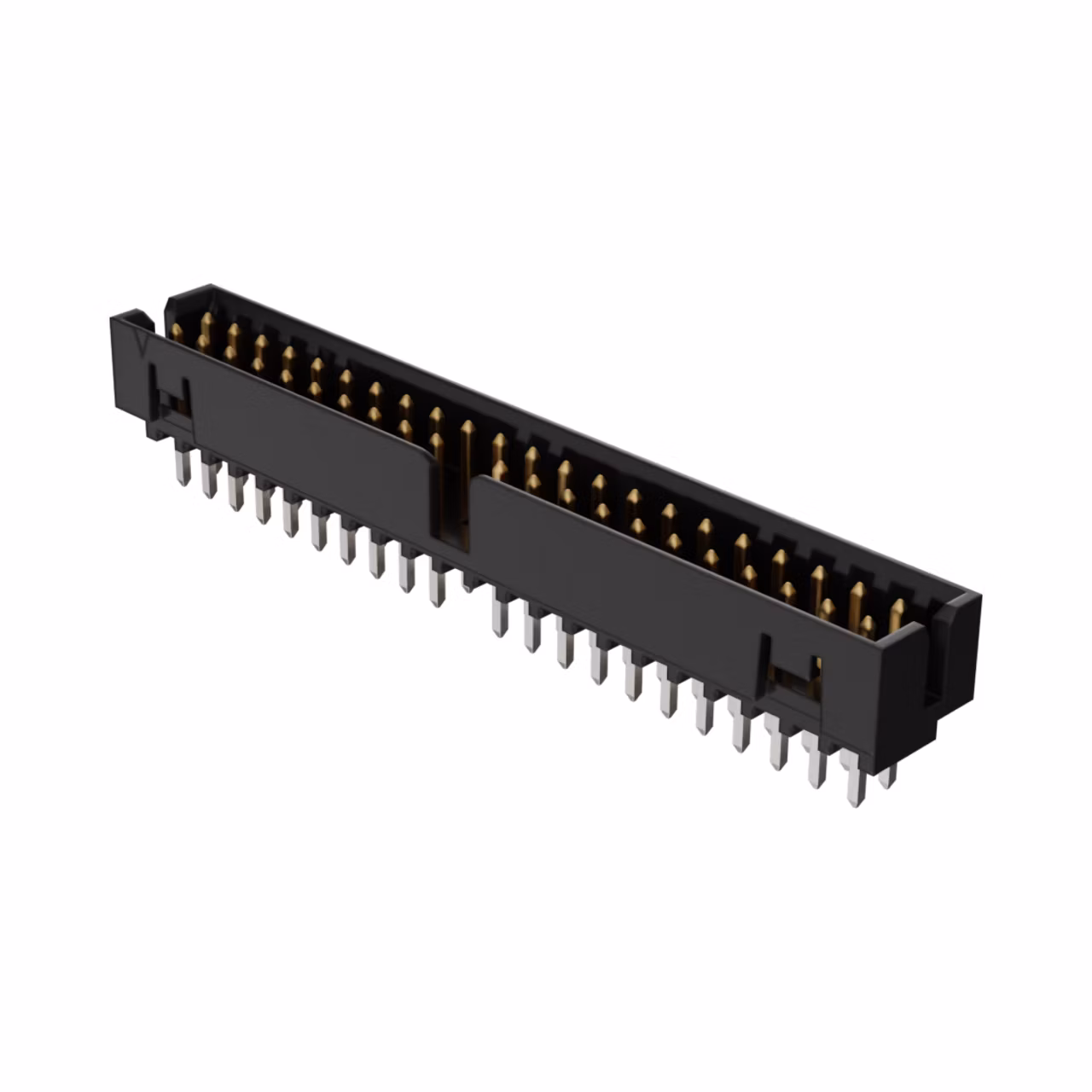 2.00mm Pitch, Milli-Grid PCB Header, Dual Row, Vertical, Through Hole, Shrouded, 44 Circuits, Circuit 21 Voided, 0.38µm Gold (Au) Plating, 2.50mm Tail Length, Dual Side Slots, Dual Friction Locks, Center Polarization, Tube for sale