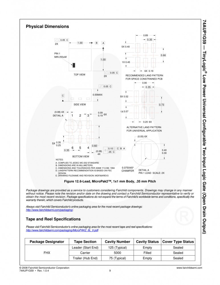 74AUP1G59 datasheet page 10