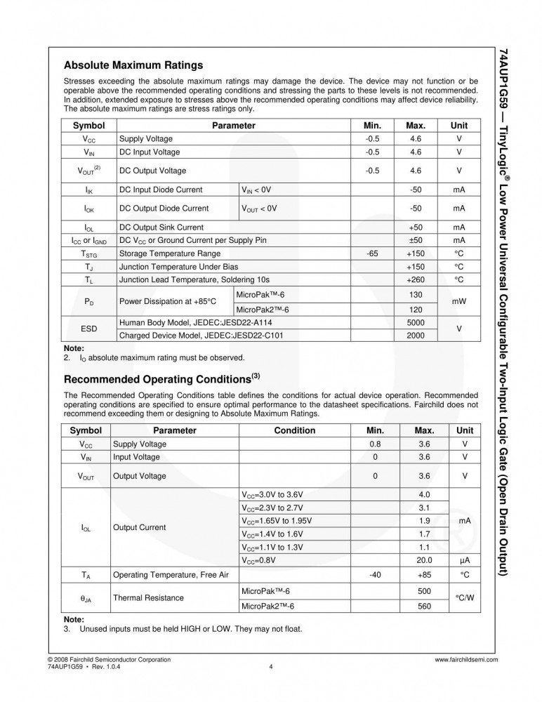 74AUP1G59 datasheet page 5