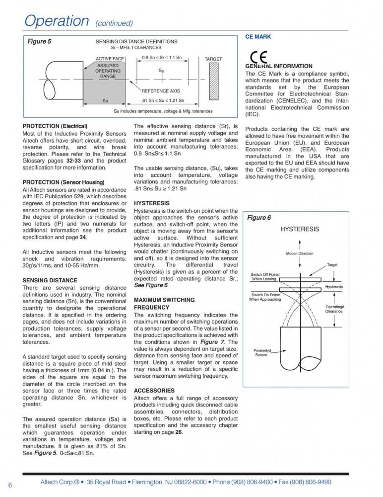 Altech proximity sensor catalogue page 4